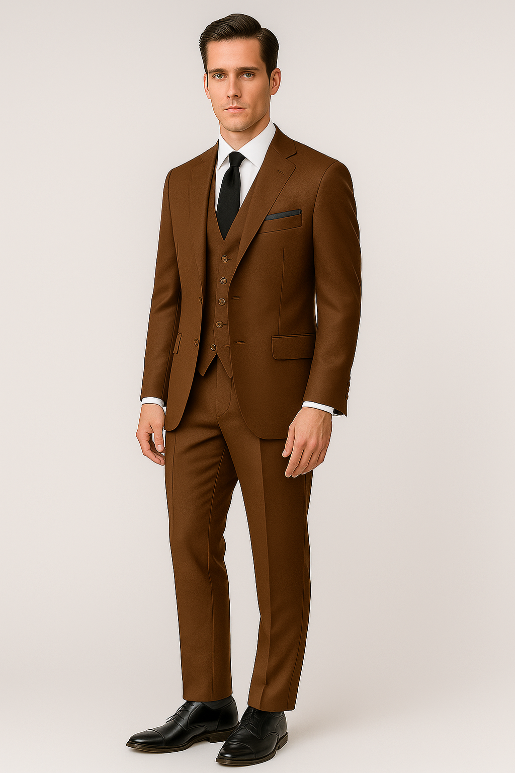 3 pieces TR suit Camel – $49 Men's Suits